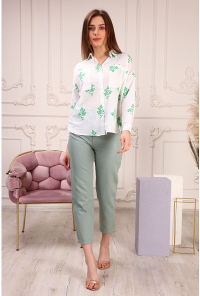 Bilekte Kadın Kot Pantolon