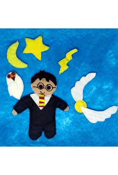 Playseba 6 Parça Harry Potter Keçe Oyuncak Seti - %100 El Yapımı Playseba 6 Parça Harry Potter Keçe Oyuncak Seti - %100 El Yapımı