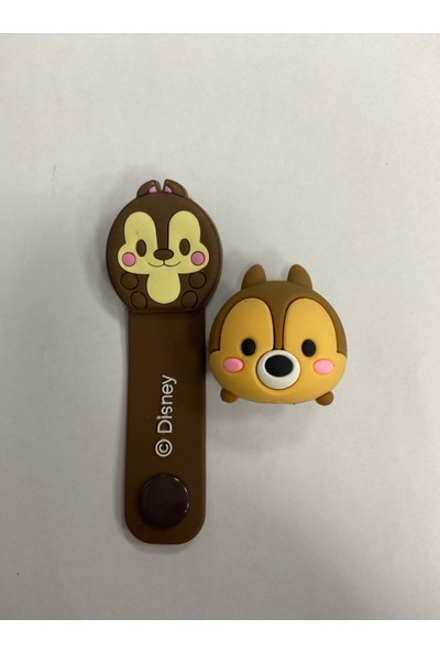 Bilişim Akademi Sevimli Şarj Kablo Koruyucu ve Toparlayıcı Set Sincap