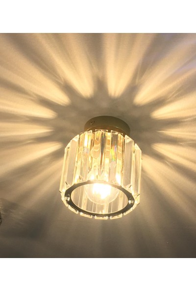 Kimya Avize Helios Gold Tekli Kristal Tavan Avize Kimya Avize Helios Gold Tekli Kristal Tavan Avize