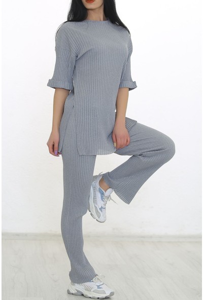 Makri Pazar Fitilli Takım Gri - 8622.1567. Makri Pazar Fitilli Takım Gri - 8622.1567.