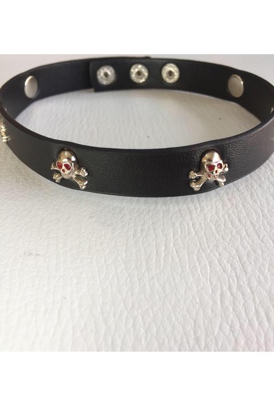 Kuru Kafalı Choker Kolye