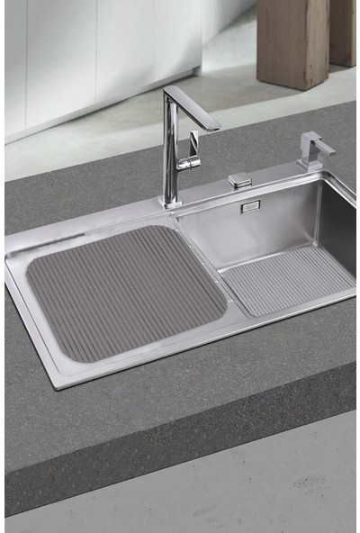 Fantastik Home Mutfak Düzenleyici Aquamat 2'li Gri Set 32 x 42 cm