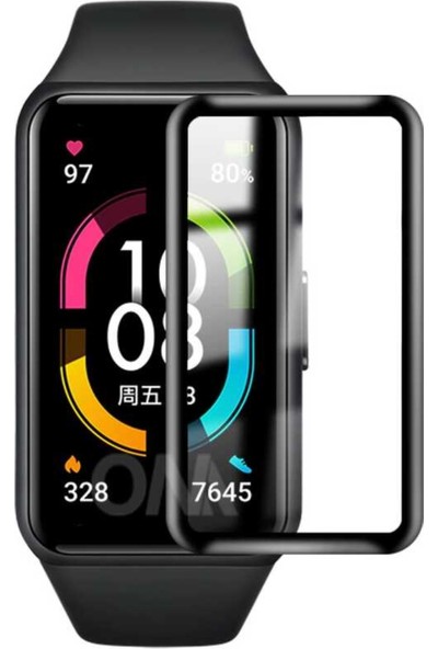 Casetagram Huawei Band 6 Ekran Koruyucu Tam Kaplayan Nano