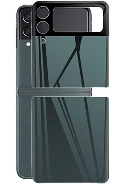 Tekno Grup Samsung Galaxy Z Flip 3 Temperli 3D Arka Koruyucu