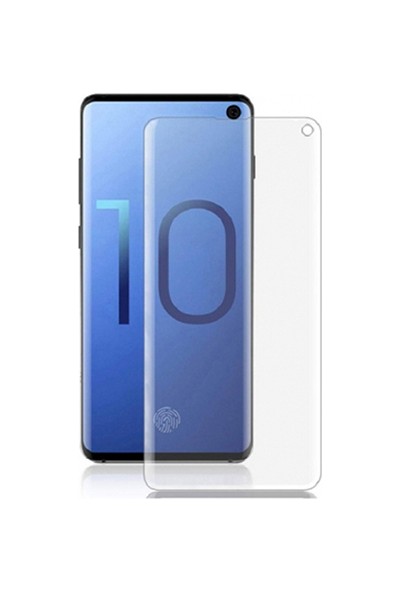 Samsung Galaxy S10 Ekran Koruyucu Mat Uv Yapışkanlı Ekranı Tam Kaplayan Cam Ekran Koruyucu