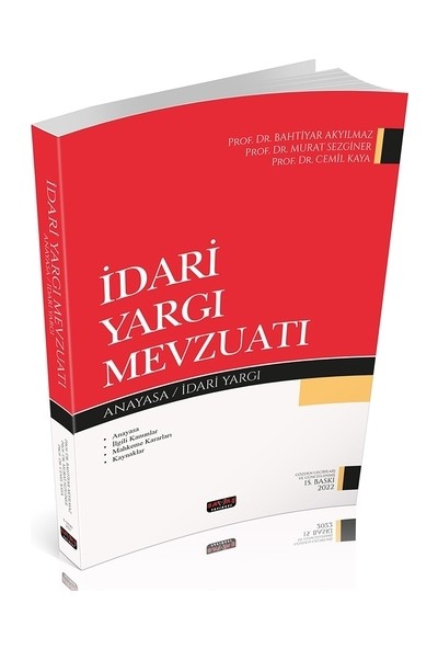 Idari Yargı Mevzuatı - Bahtiyar Akyılmaz