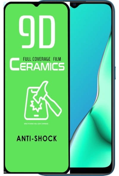 SKV Mobile Oppo A9 2020 Seramik Esnek Tam Ekran Koruyucu Kırılmaz Cam