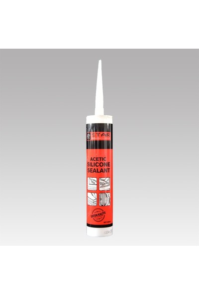 Star Acetic Sealant Şeffaf Silikon
