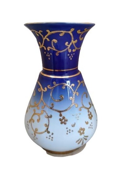 Kütahya Porselen Kandil 20 cm Vazo Dekor NO:3678 Kobalt Kütahya Porselen Kandil 20 cm Vazo Dekor NO:3678 Kobalt