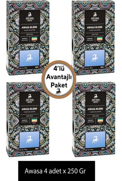Awasa Blend 4 Lü Avantajlı Paket 1000 Gram Awasa Blend 4 Lü Avantajlı Paket 1000 Gram