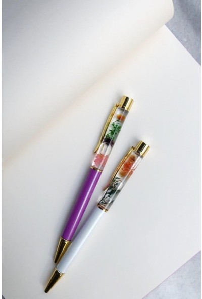 Anıyap Aryagift Premium Kuru Çiçekli Tükenmez Kalem 2 Adet