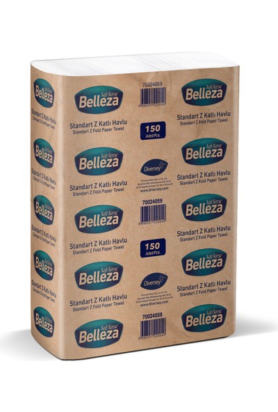Belleza Standart Z Katlı Dispenser Havlu 12 x 150'li Belleza Standart Z Katlı Dispenser Havlu 12 x 150'li