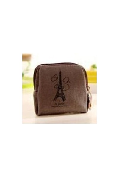 Etya Kadın Vintage Klasik Tuval Sikke Çanta (Yurt Dışından)