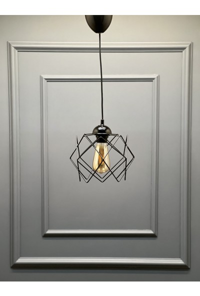 Morina Tekli Siyah Sarkıt Avize Morina Tekli Siyah Sarkıt Avize