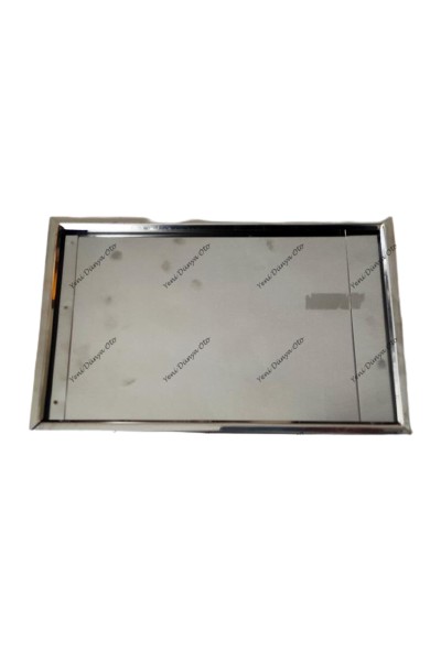 Yenidünyaoto Kare Plakalık Krom Nikelajlı Paslanmaz Metal Plaka Altlığı 25X15 cm Yenidünyaoto Kare Plakalık Krom Nikelajlı Paslanmaz Metal Plaka Altlığı 25X15 cm