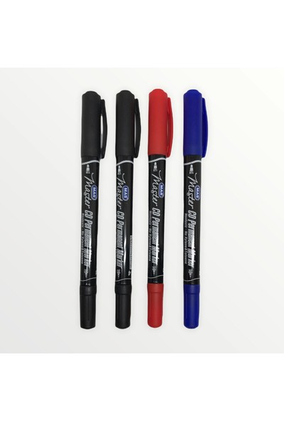 MAS Permanent Çift Uçlu Asetat Kalemi 4'lü Set MAS Permanent Çift Uçlu Asetat Kalemi 4'lü Set