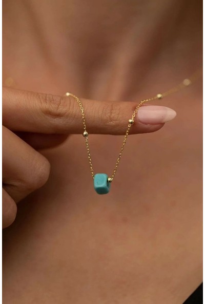 Riza Mavi Boncuk Model Toplu Altın Kaplama Kolye Riza Mavi Boncuk Model Toplu Altın Kaplama Kolye