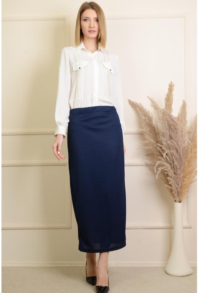 Pınkmark Kadın Klasik Lacivert Kalem Etek PMPT25477