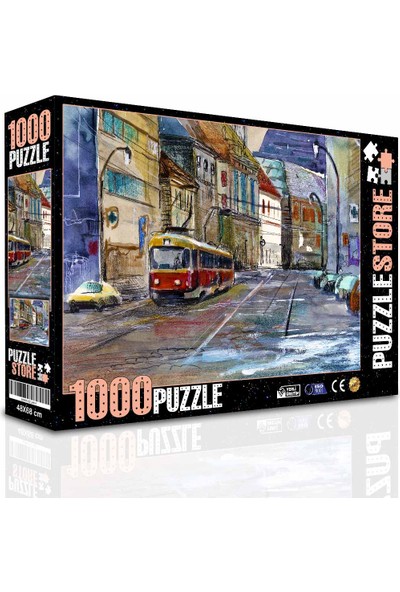 Puzzle Store® Tramvay Sokağı 1000 Parça