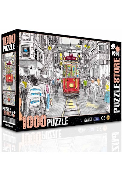 Puzzle Store® İstiklal Karikatürist Çizim 1000 Parça