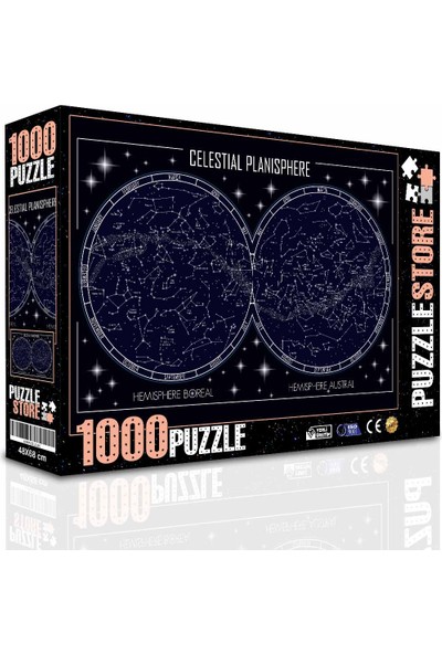 Puzzle Store® Yıldız Haritası 1000 Parça Puzzle Store® Yıldız Haritası 1000 Parça