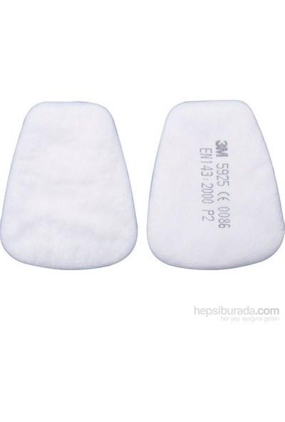 3m 5925 P2 Toz ve Sis Maske Filtresi Pedi (5 Takım)