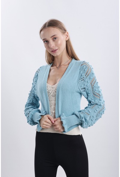 Power Of Woman Triko Kısa Hırka