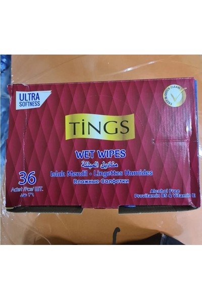 Tings 36 Paket Cep Islak Mendil