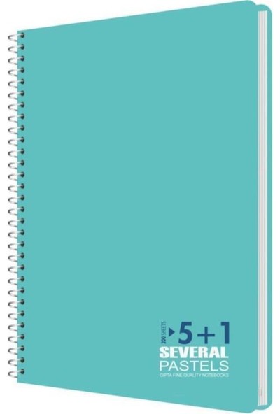 Gıpta Several A4 Spiralli Defter Pp Kapak 5+1 Ayraçlı 200 Yp 5381