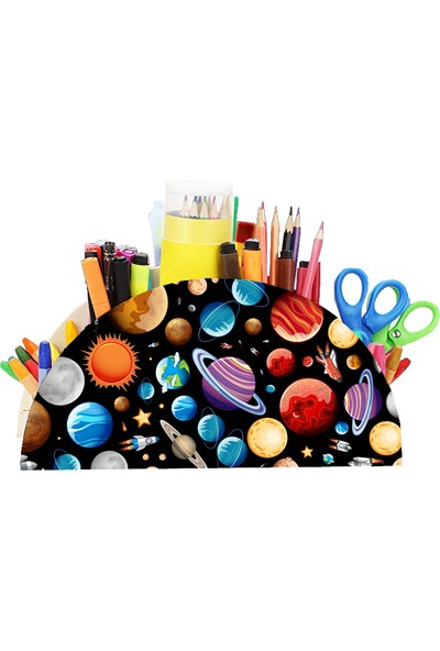 Notpa Ahşap Galaksi Desenli Gökkuşağı Kalemlik Çocuklar Için Masaüstü Kalemlik Kalem Kutusu Organizer Notpa Ahşap Galaksi Desenli Gökkuşağı Kalemlik Çocuklar Için Masaüstü Kalemlik Kalem Kutusu Organizer