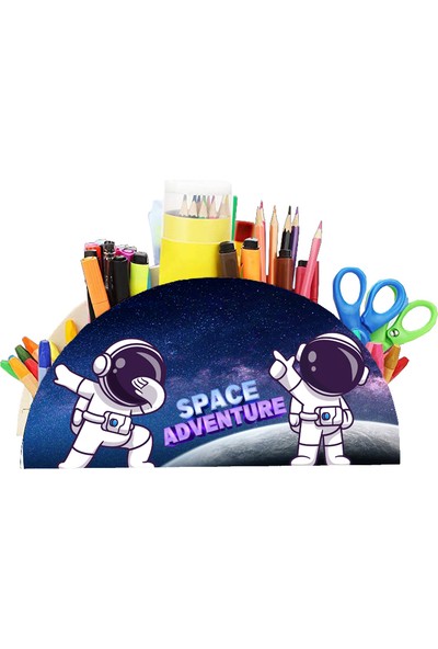 Notpa Ahşap Space Advendure Desenli Gökkuşağı Kalemlik Çocuklar Için Masaüstü Kalemlik Kalem Kutusu Organizer Notpa Ahşap Space Advendure Desenli Gökkuşağı Kalemlik Çocuklar Için Masaüstü Kalemlik Kalem Kutusu Organizer