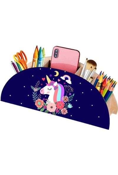 Notpa Kçk Ahşap Gece Unicorn Çocuklar Için Masaüstü Kalemlik Kalem Kutusu Organizer Gökkuşağı Notpa Kçk Ahşap Gece Unicorn Çocuklar Için Masaüstü Kalemlik Kalem Kutusu Organizer Gökkuşağı