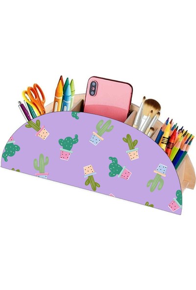 Notpa Kçk Ahşap Kaktüs Desenli Çocuklar Için Masaüstü Kalemlik Kalem Kutusu Organizer Gökkuşağı Notpa Kçk Ahşap Kaktüs Desenli Çocuklar Için Masaüstü Kalemlik Kalem Kutusu Organizer Gökkuşağı