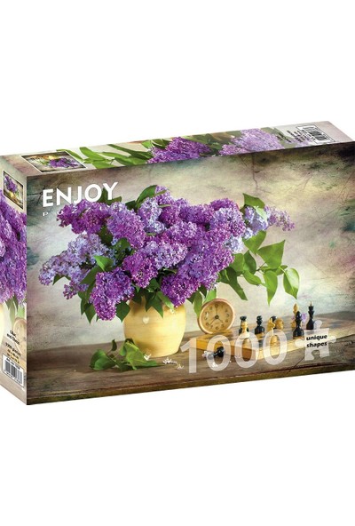 Enjoy 1000 Parça Leylak ve Satranç Puzzle