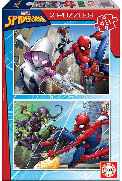 Educa 18099 Spider-Man Erkek Çocuk Puzzle (2X48 Parça) Educa 18099 Spider-Man Erkek Çocuk Puzzle (2X48 Parça)