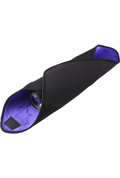 Hongshou 55X55 cm Kalınlaşma Sarılı Bez Astar Lens Çanta（mor） (Yurt Dışından)