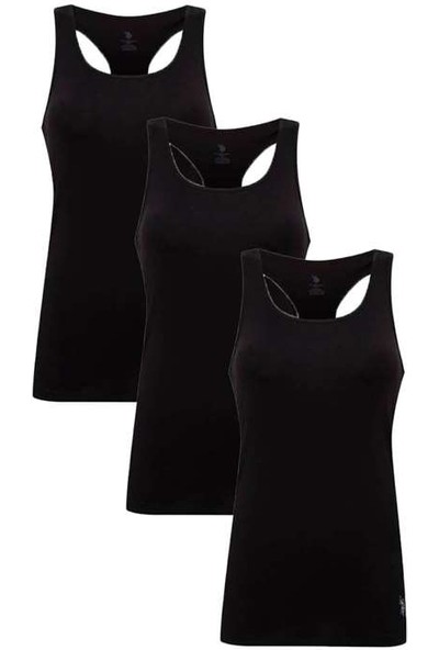 U.s. Polo Assn. Kadın Siyah 3 Lü Lyc. Sporcu Atlet