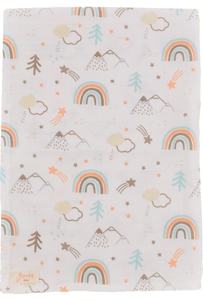 Storky Baby Müslin Çok Amaçlı Bebek Örtüsü
