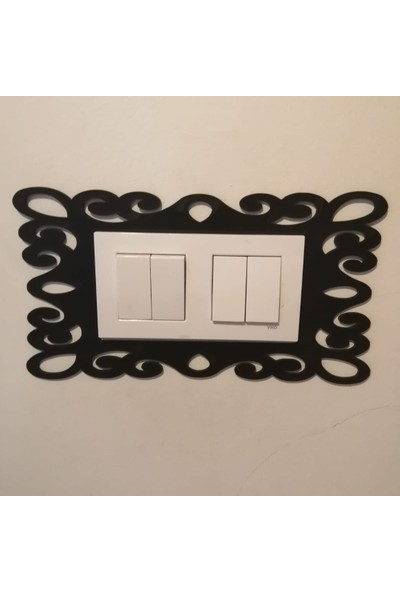 Leylaser Desenli Ikili Prizlik Duvar Süsü 3mm Mdf