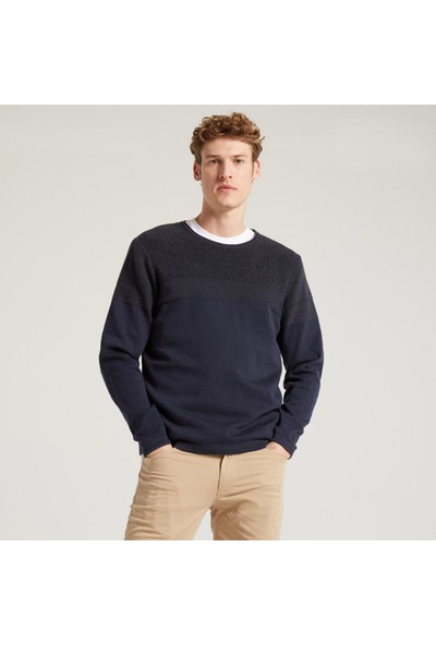 Nautica Erkek Lacivert Triko Kazak S17509T.4NV