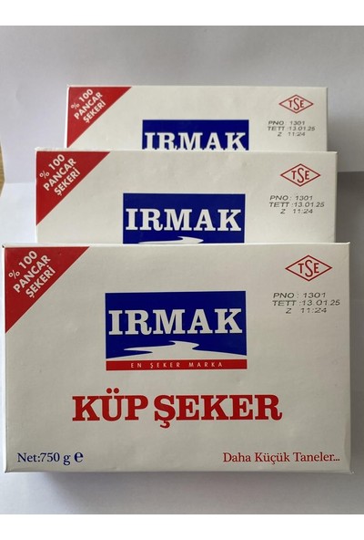 Irmak Küp Şeker 750GRX3LÜ Paket Irmak Küp Şeker 750GRX3LÜ Paket