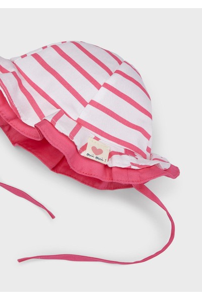 Mayoral Kız Bebek Çizgili Şapka Fuşya 9488