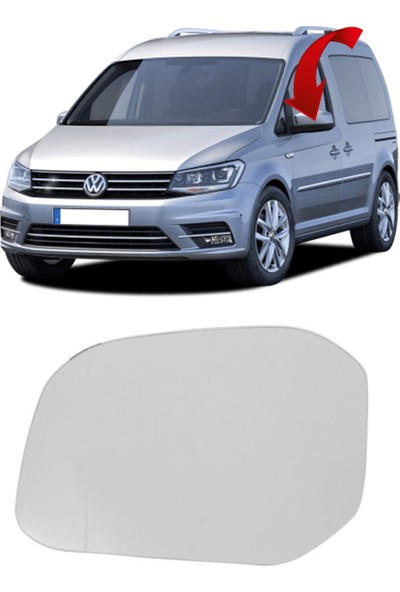 Gkl Vw Caddy Sol Ayna Camı 2015-2019 2K5857521C