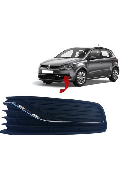 Gkl Vw Polo Sol Sis Kapagı Sissiz Nikelajlı 2015-2018 6C0854661A