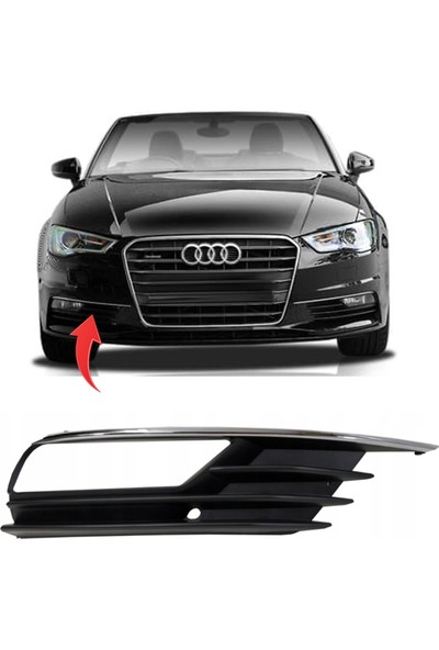 Gkl Audi A3 Sedan Sağ Sis Kapagı Sisli Kromlu 8V5807682A