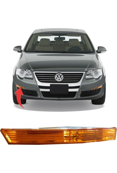 Gkl Vw Passat B6 Sağ Tampon Sinyali Sarı 2006-2011 3C0953042J Gkl Vw Passat B6 Sağ Tampon Sinyali Sarı 2006-2011 3C0953042J