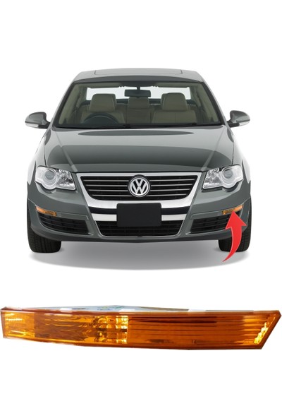 Gkl Vw Passat B6 Sol Tampon Sinyali Sarı 2006-2011 3C0953041J Gkl Vw Passat B6 Sol Tampon Sinyali Sarı 2006-2011 3C0953041J