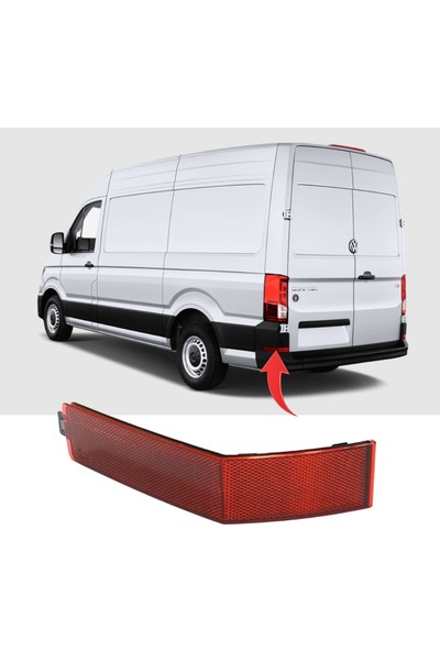Gkl Vw Crafter Sol Arka Tampon Reflektörü 2017 Sonrası 7C0945105 Gkl Vw Crafter Sol Arka Tampon Reflektörü 2017 Sonrası 7C0945105