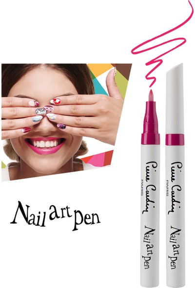 Pierre Cardin Nail Art Pen Tırnak Kalemi - Dark Pink Pierre Cardin Nail Art Pen Tırnak Kalemi - Dark Pink